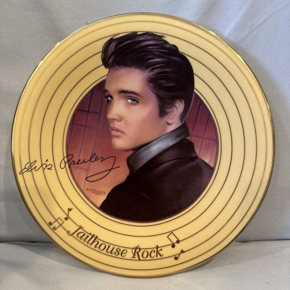The Bradford Exchange | Other | Elvis Presley Solid Gold Plate ...